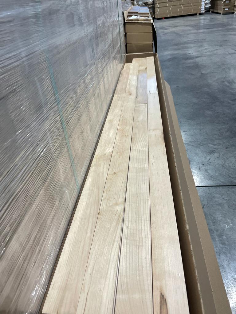 Hardwood - Silver Maple - 2 1/4 x 3/4" - Natural - Mat - Wickham