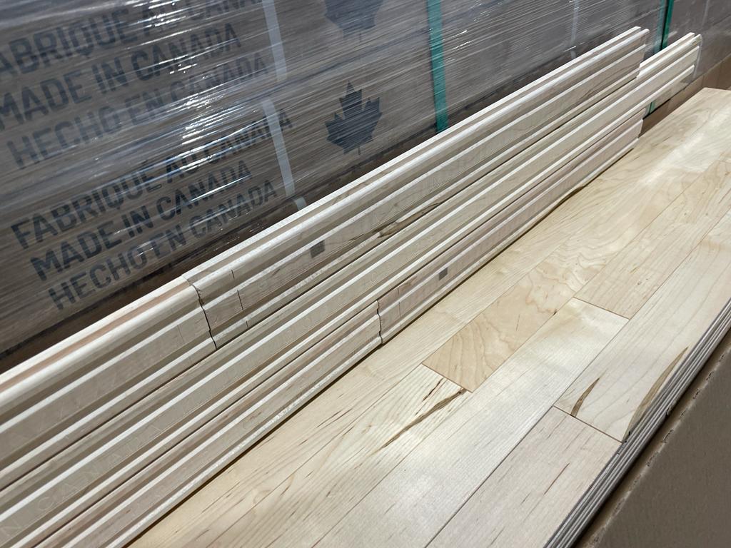 Hardwood - Silver Maple - 2 1/4 x 3/4" - Natural - Mat - Wickham