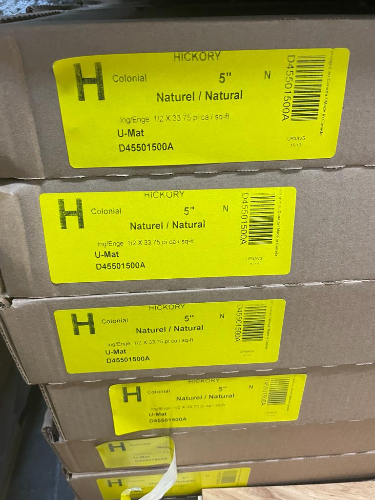 Engineered - Hickory - 5 Inch, 1/2, 3mm Wear Layer - Colonial - Natural ...