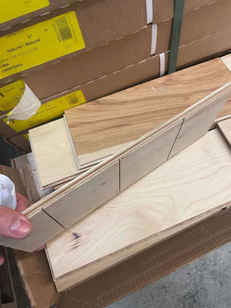 Engineered - Hickory - 5 Inch, 1/2, 3mm Wear Layer - Colonial - Natural ...