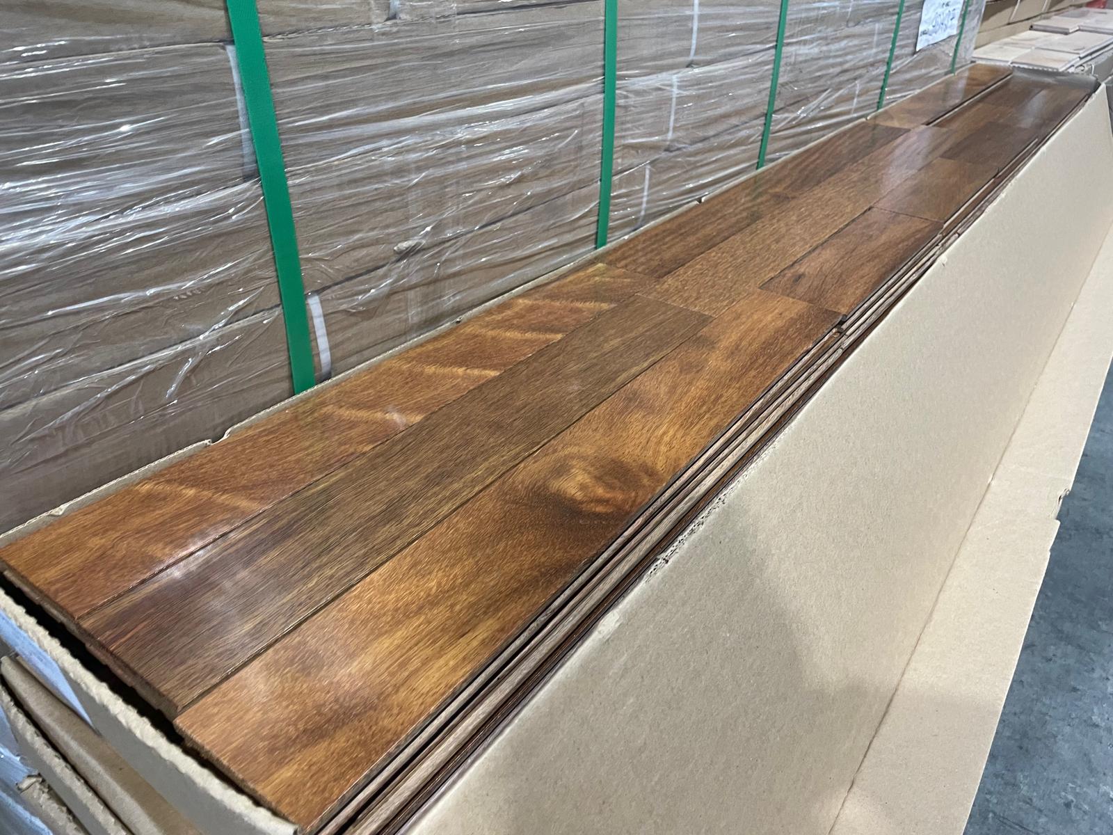 Hardwood - Sucupira - Brazilian Chestnut - 3 1/4 x 3/4" - Preta - Satin ...