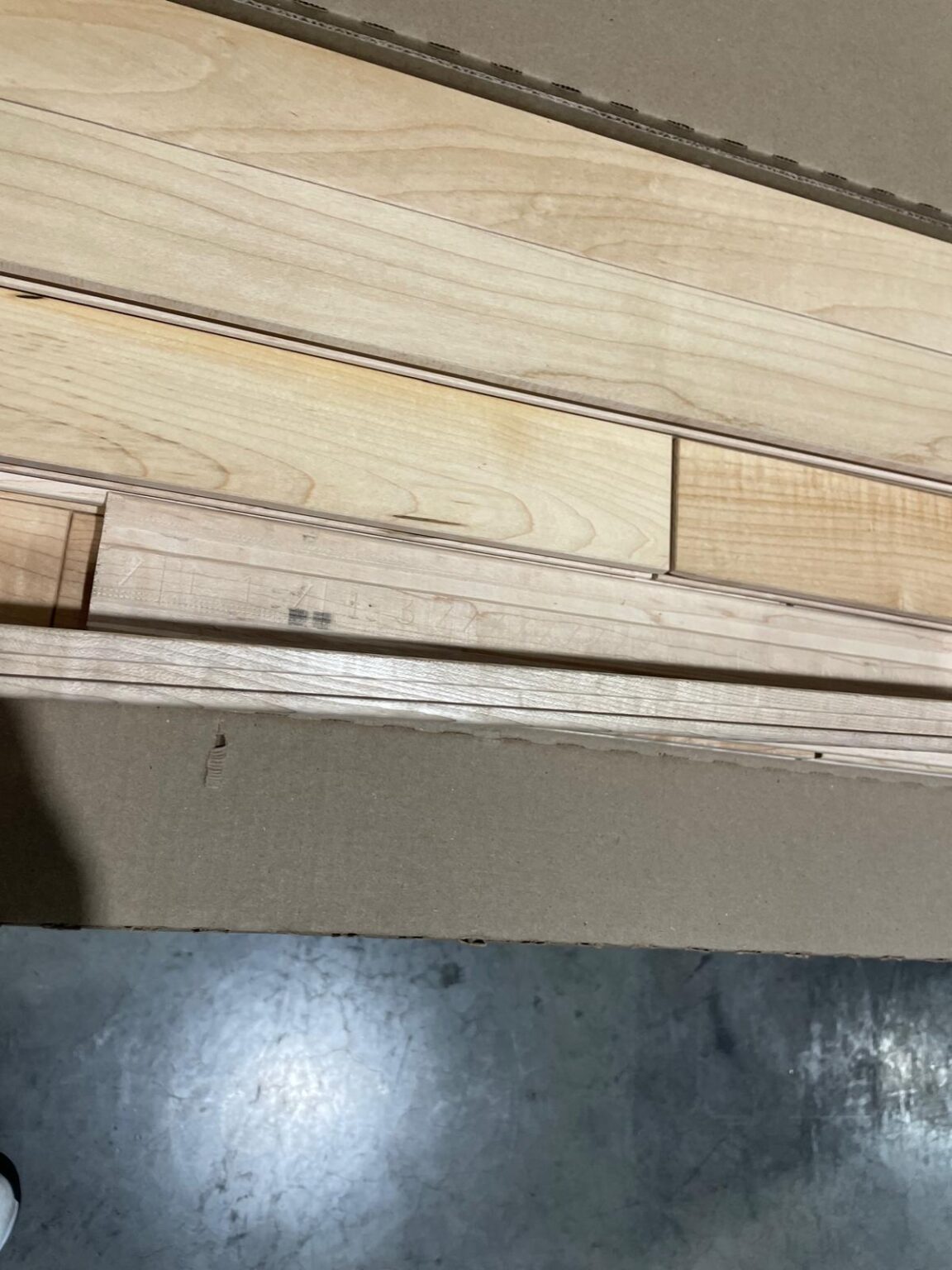 Hardwood - Hard Maple - 2 1/4 x 3/4 - Natural - Matt Finish - Wickham ...